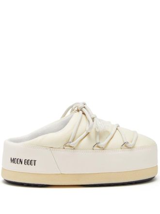 Moon Boot claquettes à logo imprimé - Tons neutres