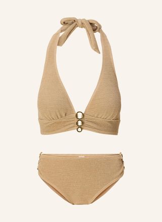 LingaDore Triangle Padded Bikiniset beige