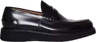 Green George Loafer - Black Leather Moccasin - Gr. 41,5 (EU) - in Schwarz - für Damen