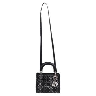 Dior Pre-owned Mini Lady Strass Cannage Bag - - Pre-owned - Damen - Schwarzk - ONE SIZE