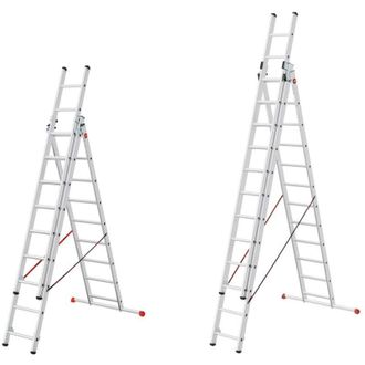 Hailo HobbyStep combi Mehrzweckleiter 3x12 Sprossen