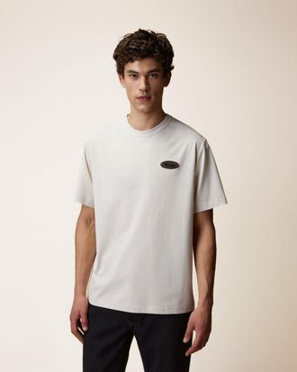Faguo T-shirt large beige coton