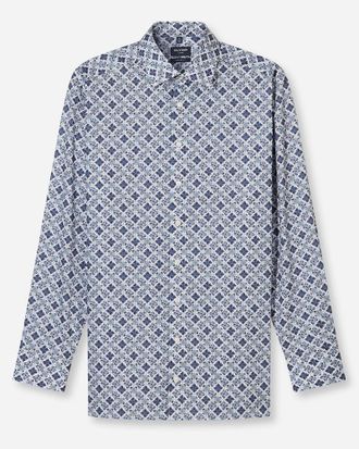 Olymp Luxor, Modern Fit, B&uuml;gelfreies Hemd mit floralem Print in