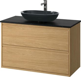 IKEA ÄNGSJÖN / OXMYREN Waschbschr+Schubladen/Waschb/Mibatt