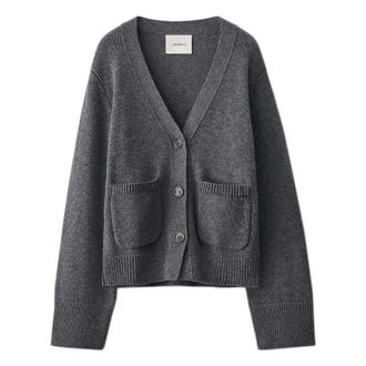 Lisa Yang Cardigan en V - Femme - Pulls - Gris - Taille: 40 FR