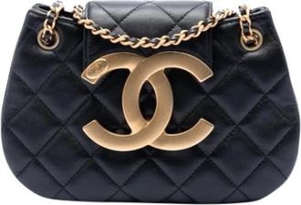 Chanel Sac bandouli&egrave;re Pre-owned en agneau matelass&eacute; - Femme - Pre-owned - Noir - Taille: ONE Size