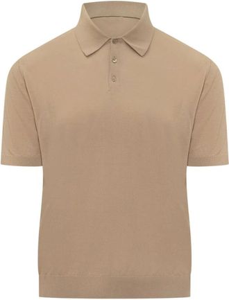 Malo Homme, Tops, Beige, Taille: XL Polo Chemises