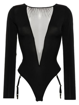 Maison Close Semi-transparenter Body - Schwarz