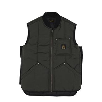 RefrigiWear Waldgr&uuml;ne &auml;rmellose Weste mit Rei&szlig;verschluss - - Jackets - Herren - Gr&uuml;n - L