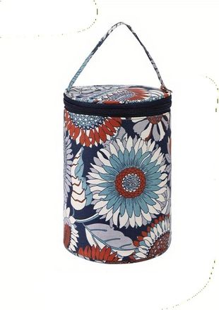 Generic Tragbare Runde Garn Lagerung Taschen Stricken Wolle Organizer wasserdichte H&auml;keln Haken Tasche for N&auml;hen Zubeh&ouml;r Werkzeuge(D-3)