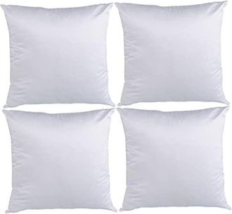 Cabilock 4pi&egrave;ces Housse De Coussin par Sublimation Housse De Coussin Blanche Taie Oreiller &Eacute;l&eacute;gante Taie Oreiller D&eacute;corative D&eacute;coration Int&eacute;rieure