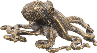 Supvox Kleine Oktopus Dekoration aus Messing Stabile Miniatur Tierfigur f&uuml;r Schreibtisch und B&uuml;ro Kreatives Ornament mit Feng Shui Funktion f&uuml;r Zuhause