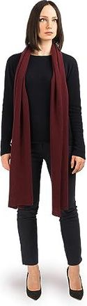 DALLE PIANE CASHMERE Large écharpe 100% cachemire - Made in Italy - Femme/Homme, Couleur: Bordeaux, Taille unique