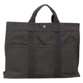 Herm&egrave;s Pre-owned Canvas Tote Bag - - Pre-owned - Damen - Grau - ONE SIZE
