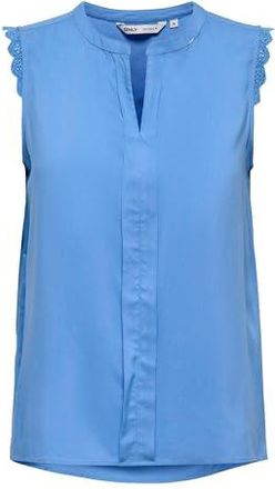 Only Onlkimmi S/L Top WVN Noos Débardeur Coupe Droite avec col en V pour Le Printemps/été, Provence, 42 Femmes