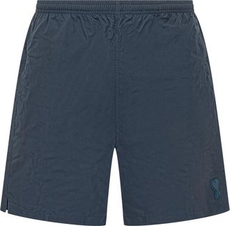 Ami Homme, Maillots de bain, Bleu, Taille: XL Long Plain Swimshort