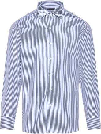 Finamore Gestreiftes Hemd - - Shirts - Herren - Blau - M