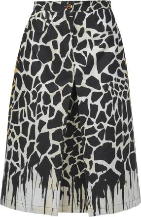 Maliparmi Maliparmi, Femme, Jupes, Noir, Taille: 40 FR Drill Midi Skirt