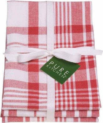 Now Designs Jumbo Geschirrhandt&uuml;cher, 3 St&uuml;ck rot