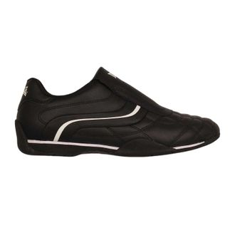 Lonsdale Camden Sneaker f&uuml;r Herren, Leder, Zum Anschl&uuml;pfen (Schwarz/Wei&szlig;)