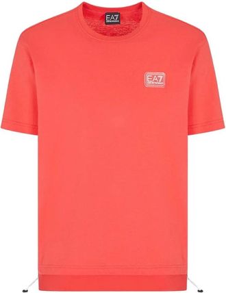 Emporio Armani Rotes T-Shirt mit kurzen &Auml;rmeln 3Rpt18Pj02Z1480 - - Tops - Herren - Rot - S