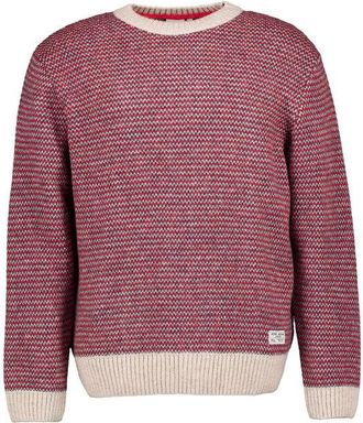 Pepe Jeans London Herren Pullover rot Mikrofaser gemustert