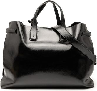 Burberry Hobo Bags - Large Soft Calfskin Banner Satchel - Gr. unisize - in Schwarz - f&uuml;r Damen