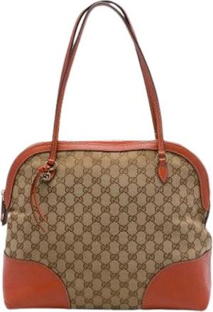 Gucci Pre-owned Canvas Tote Bag - - Pre-owned - Damen - Beige - ONE SIZE