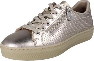 Rieker L5955 Baskets d&eacute;contract&eacute;es avec fermeture &eacute;clair lat&eacute;rale pour femme, dor&eacute;, 38 EU
