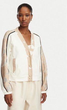 Liu Jo Strickjacke TA6197 FS090 Wei&szlig; Relaxed Fit