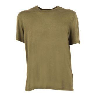 Majestic Filatures T-Shirt mit Rundhalsausschnitt und kurzen &Auml;rmeln - - Tops - Herren - Gr&uuml;n - M