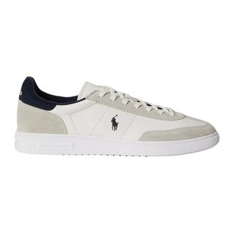 Polo Ralph Lauren Bedford Leder-Wildleder-Sneaker - - Shoes - Herren - Wei&szlig; - 45 EU