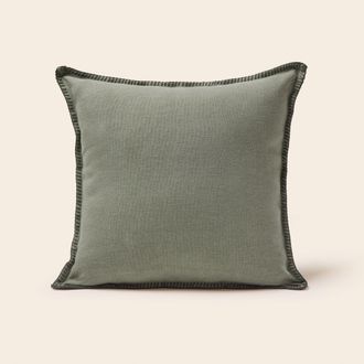 Madura Housse De Coussin Nino Gris kaki et feston - VERT