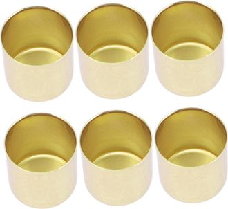 Luxshiny 6st&uuml;cke Kerzenhalter F&uuml;r Stabkerzen Zum Stecken Teelichthalter Aus Kerzenst&auml;nder Mit Bechern Passend F&uuml;r Wohnzimmer Und Schlafzimmer Langlebig Und Rob