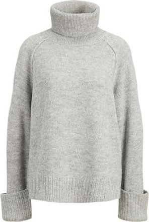 Jack & Jones Jack & Jones Jxellinora Raglan Roll Neck Knit, Gris Clair chiné, L