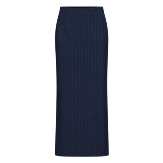 Mars&eacute;m Marsem - Jupe Droite Longue - Femme - Jupes - Bleu - Taille: 40 FR