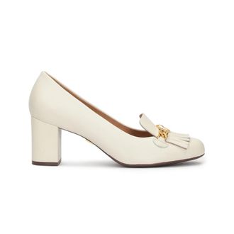 Kazar Pumps auf einem bequemen Absatz verziert mit Quasten - - Shoes - Damen - Beige - 36 1/2 EU