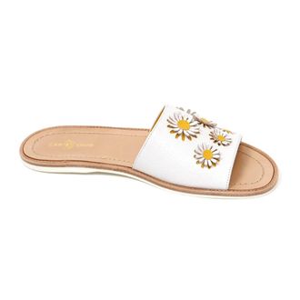 Car Shoe Madras Bianco Sandale Schuh Avorio - - Shoes - Damen - Wei&szlig; - 35 EU