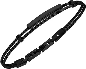 Breil Juwel Sammlung LOOP, ARMB&Auml;NDER aus HERREN in STAHL Farbe SCHWARZ messen 20 - TJ3441