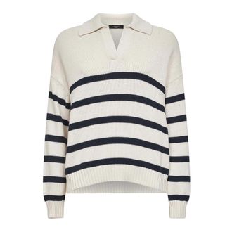 Max Mara Femme, Pulls, Bleu, Taille: 40 FR Pull en Tricot Col V