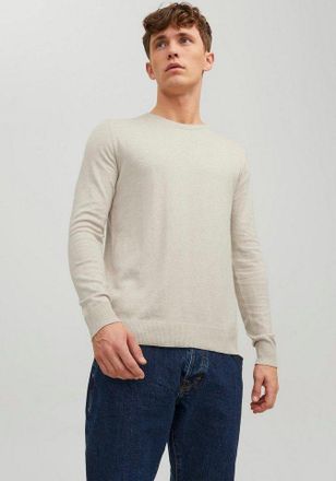 Jack & Jones Rundhalspullover JJEEMIL KNIT CREW NECK NOOS Baumwollmischung, regular fit