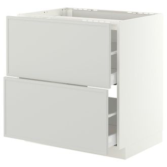 IKEA METOD / MAXIMERA Unterschr.f. Kochf./2 Fronten/2Sch