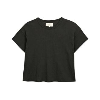 The Great. T-Shirt Crop - - Tops - Damen - Schwarzk - S