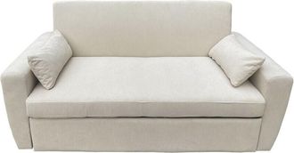 Happy Garden Happy Garden - Canapé convertible en velours côtelé beige 2 places matt