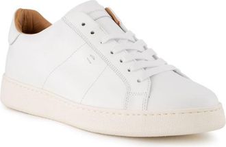 Rosso E Nero Herren Sneaker wei&szlig; Glattleder