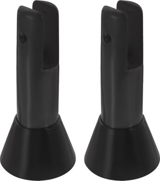 Soimiss 2 St&uuml;ck Verstellbare Toilettentrennwand F&uuml;&szlig;e aus Kunststoff Kratzfest rutschfest Belastbar St&uuml;tzf&uuml;&szlig;e f&uuml;r &Ouml;ffentliche Badezimmer Trennw&auml;nde