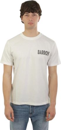 Barrow Barrow, Homme, Tops, Blanc, Taille: S T-shirt en Coton Unisexe