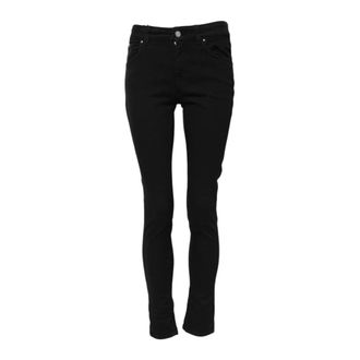 Dolce & Gabbana Schwarze Skinny Denim Jeans mit Rei&szlig;verschluss - - Jeans - Damen - Schwarzk - 2XS