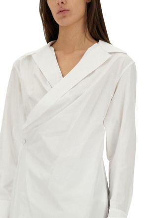 Givenchy Wrap-Around Cotton Shirt - White