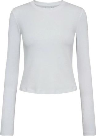 N&uuml;mph Rundhals-Strickpullover - - Knitwear - Damen - Wei&szlig; - M